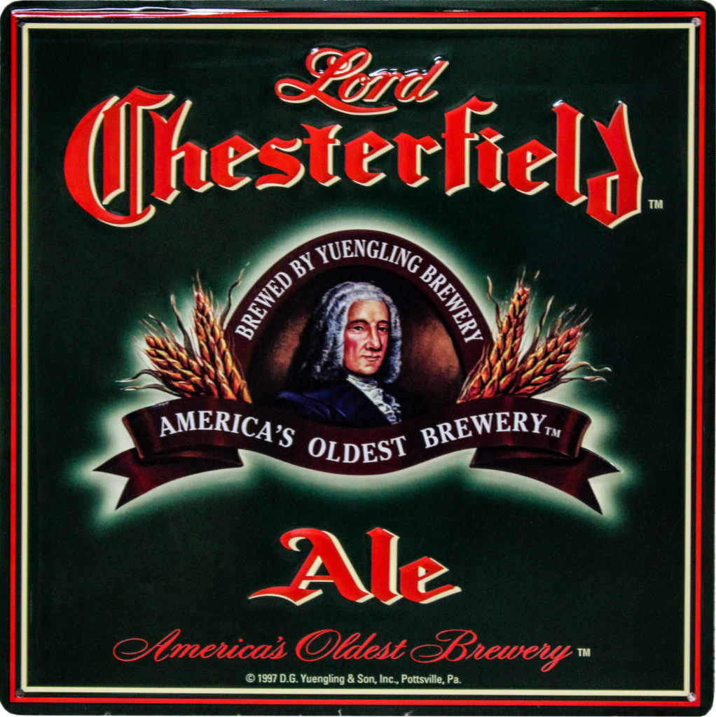 Chesterfield Ale Metal Sign - Yuengling
